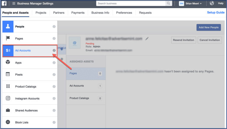 How to Assign a Partner to Your Facebook Business Manager Ad Account ...