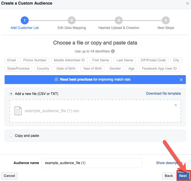 How to Upload a Custom Audience to Facebook - AdvertiseMint