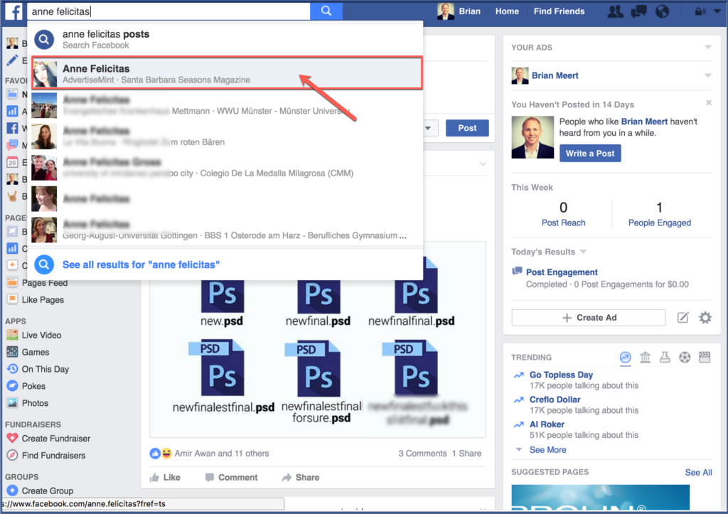 How to Find Friends on Facebook - AdvertiseMint