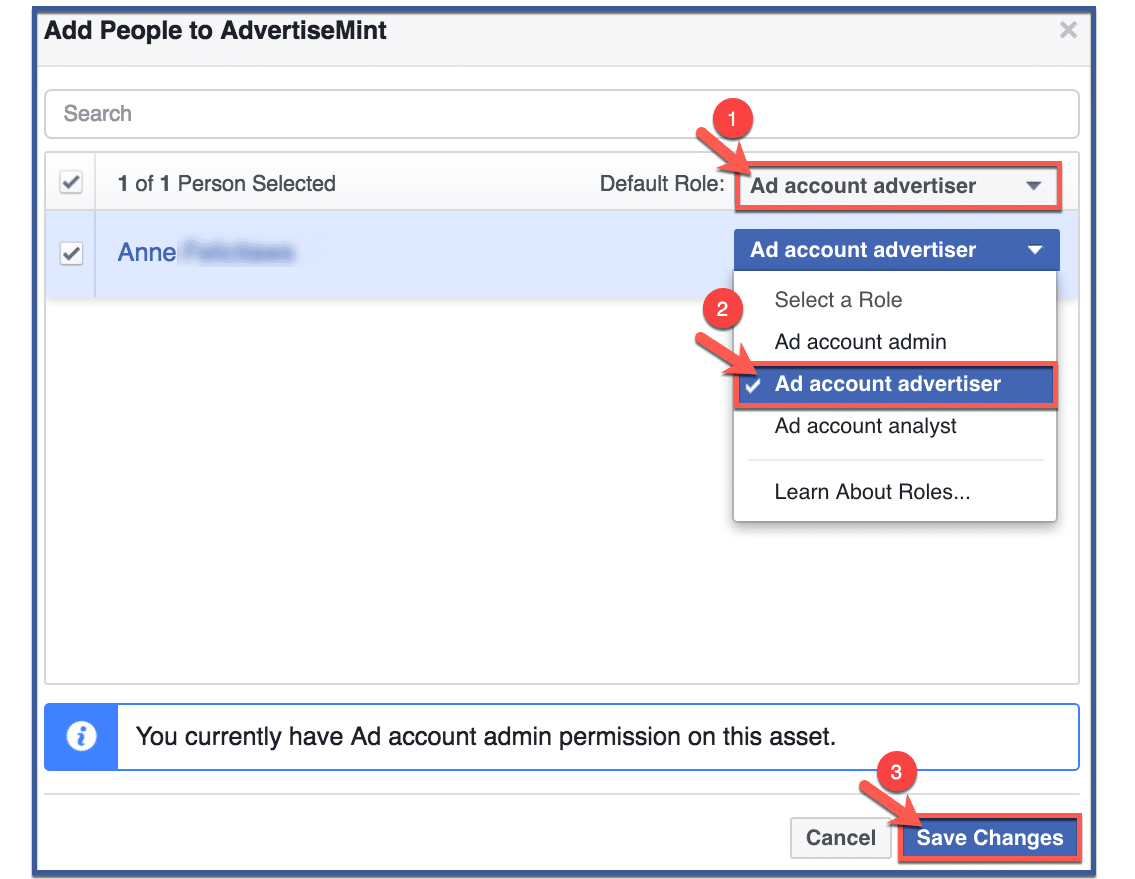 How to Set Permissions for Facebook Ad Accounts - AdvertiseMint