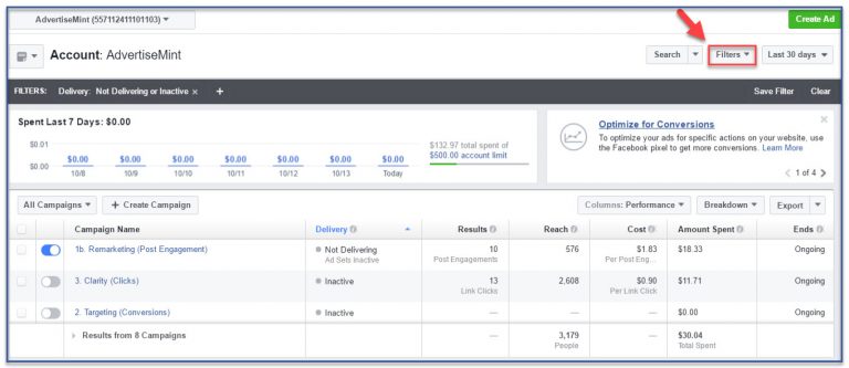 How to Use Filters on Ads Manager - AdvertiseMint