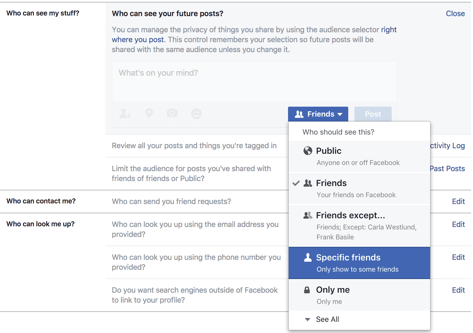 Facebook Friends Except And Other Privacy Features - AdvertiseMint
