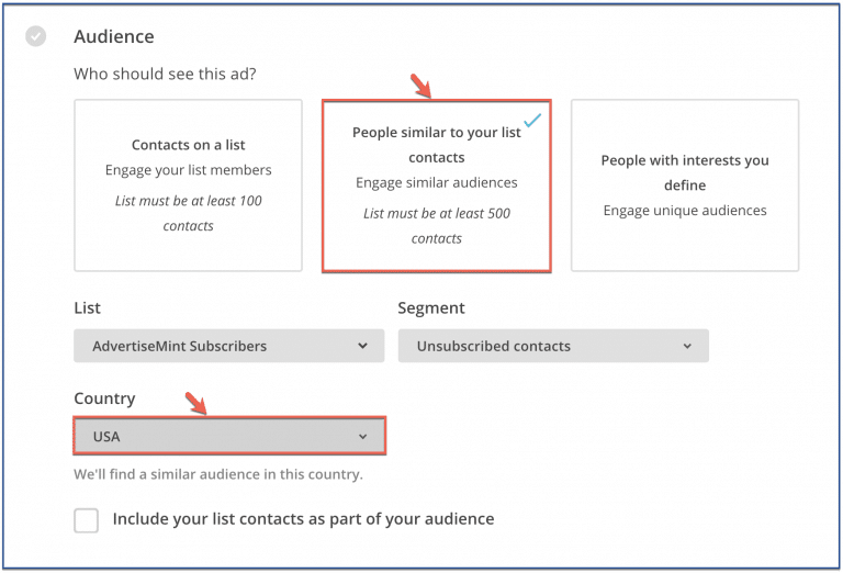 How to Create Facebook Ads on MailChimp - AdvertiseMint