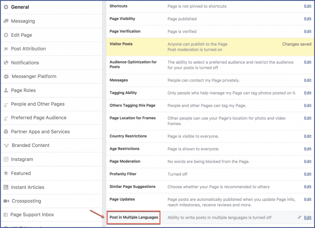 How to Write Posts in Different Languages on Your Facebook Page ...