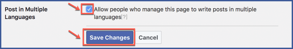 Post In Multiple Languages On Facebook - AdvertiseMint