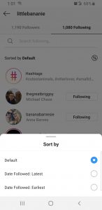 Instagram Share And Following List Order - AdvertiseMint